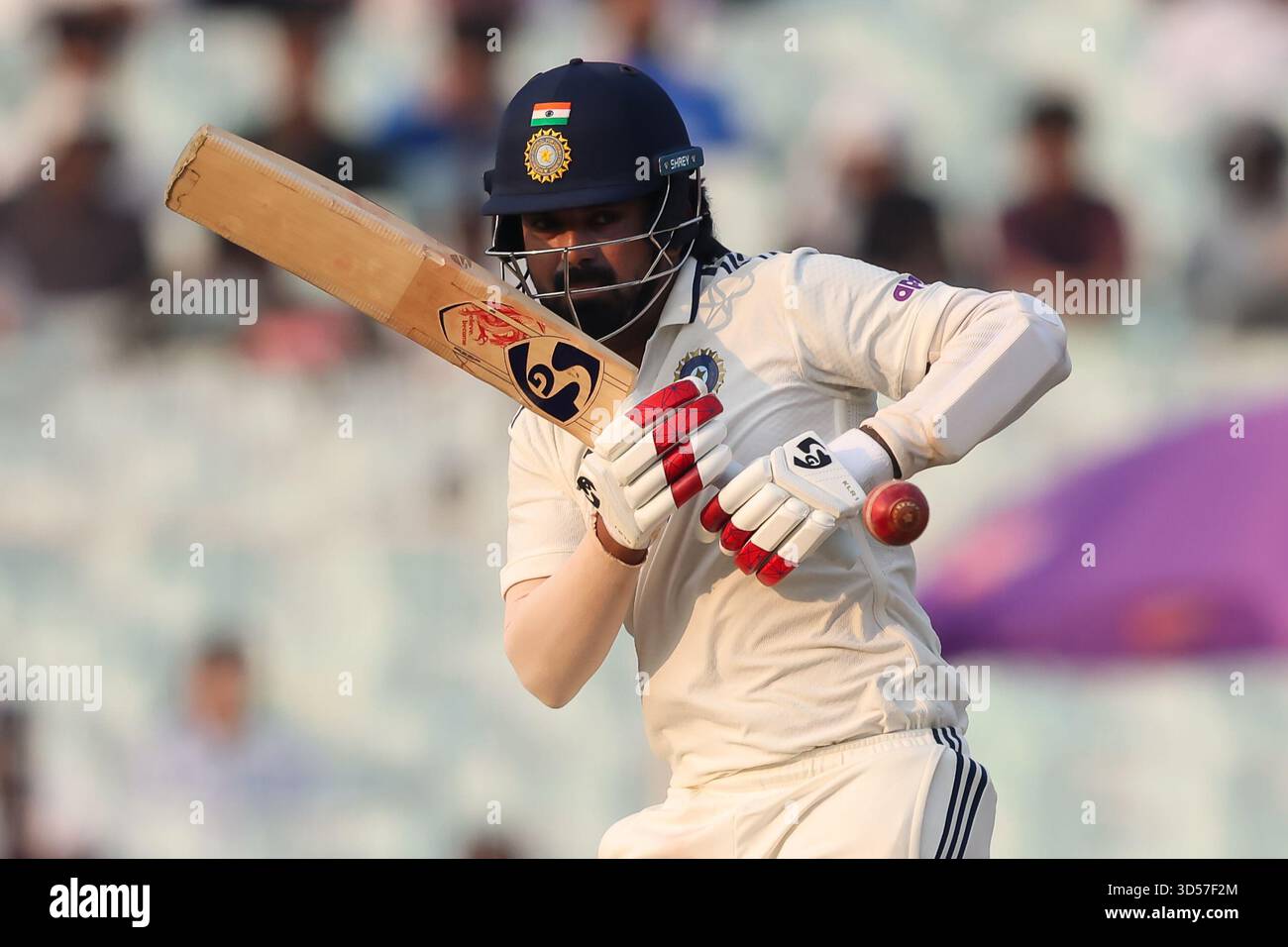 KL Rahul of India during the IDFC First Bank Test match day 1 India vs ...
