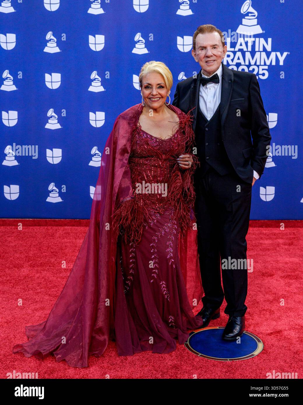 Malena Burke (L) and Meme Solis (R) attend the Latin Grammy Awards at ...