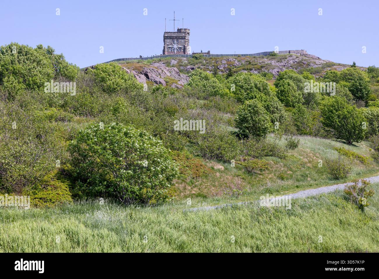 Signal Hill Historic Stone Tower Building Stock Photo - Alamy
