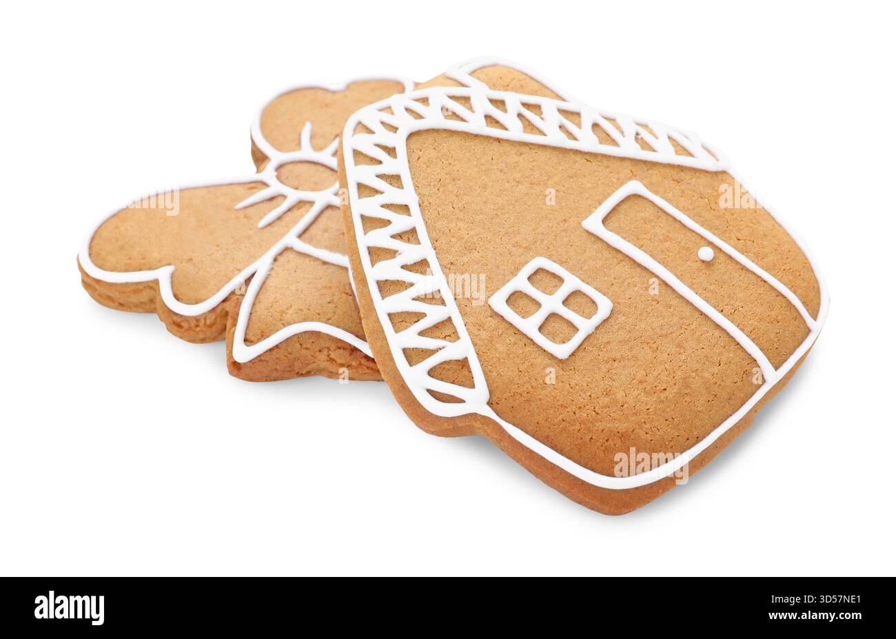 Gingerbread cookie house in Cut Out Stock Images & Pictures - Alamy