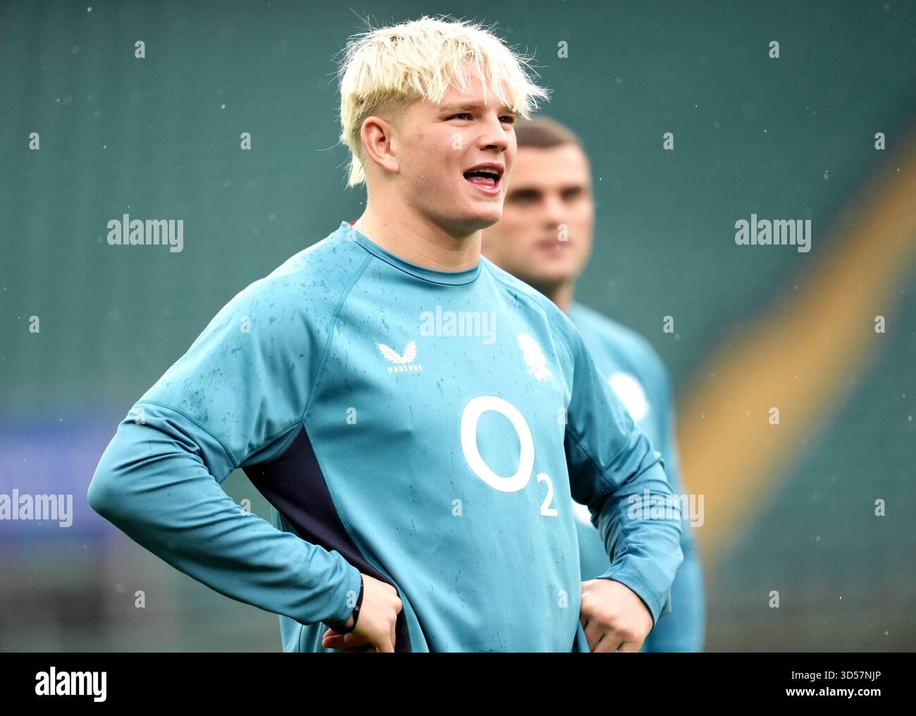 England's Henry Pollock during the team run at the Allianz Stadium, London. Picture date: Friday ...