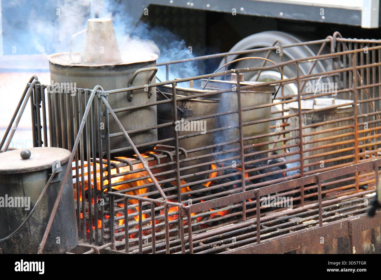 Open air stove hi-res stock photography and images - Alamy