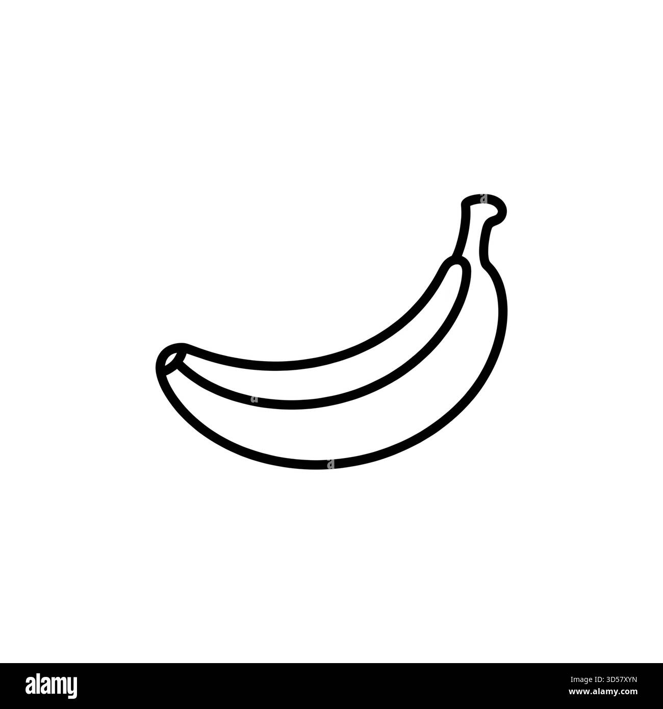 Fresh peeled yellow banana Stock Vector Images - Alamy