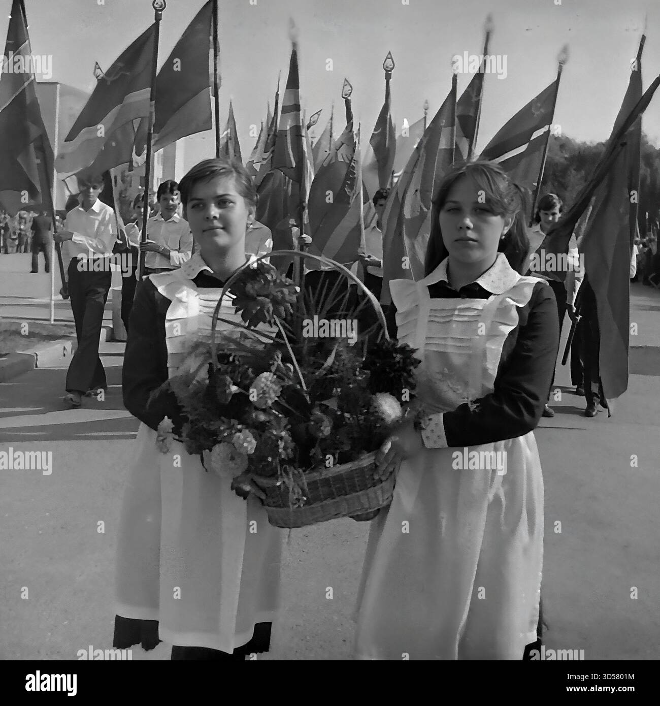 Two schoolgirls in uniforms hi-res stock photography and images - Alamy