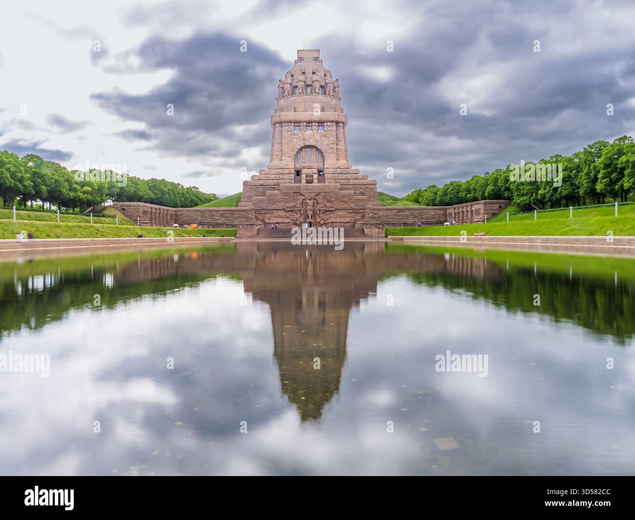 Monument to the Battle of the Nations. A 91-meter-high monument ...