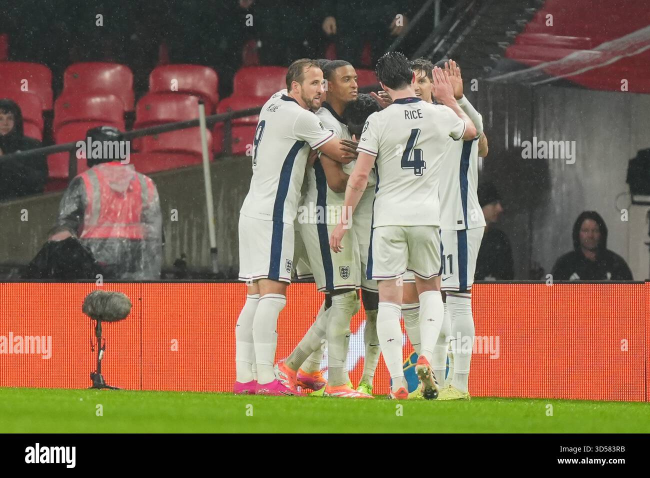 Bukayo Saka of England celebrating his goal to make it 1-0 during the ...