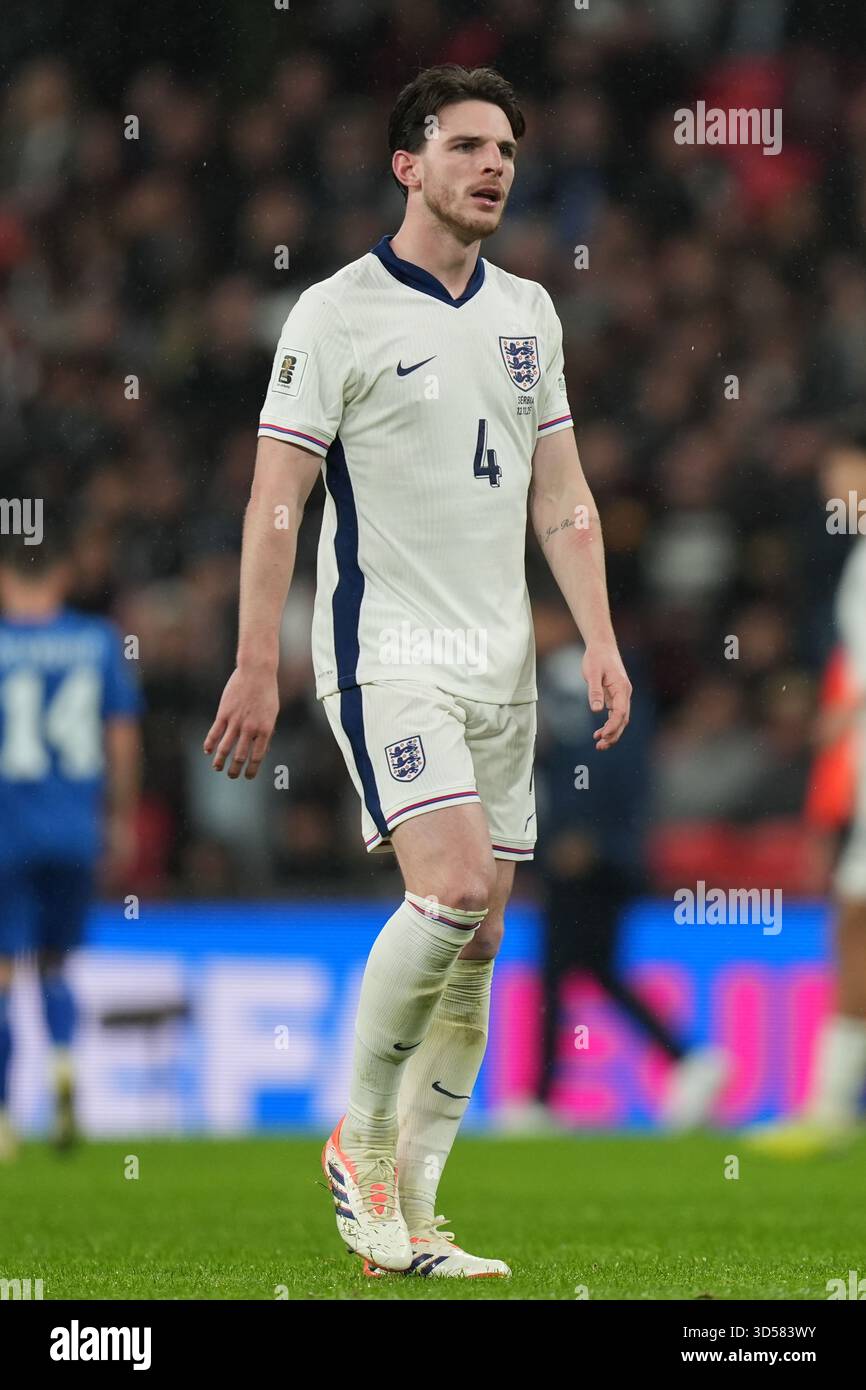 Declan Rice of England during the England v Serbia UEFA World Cup ...