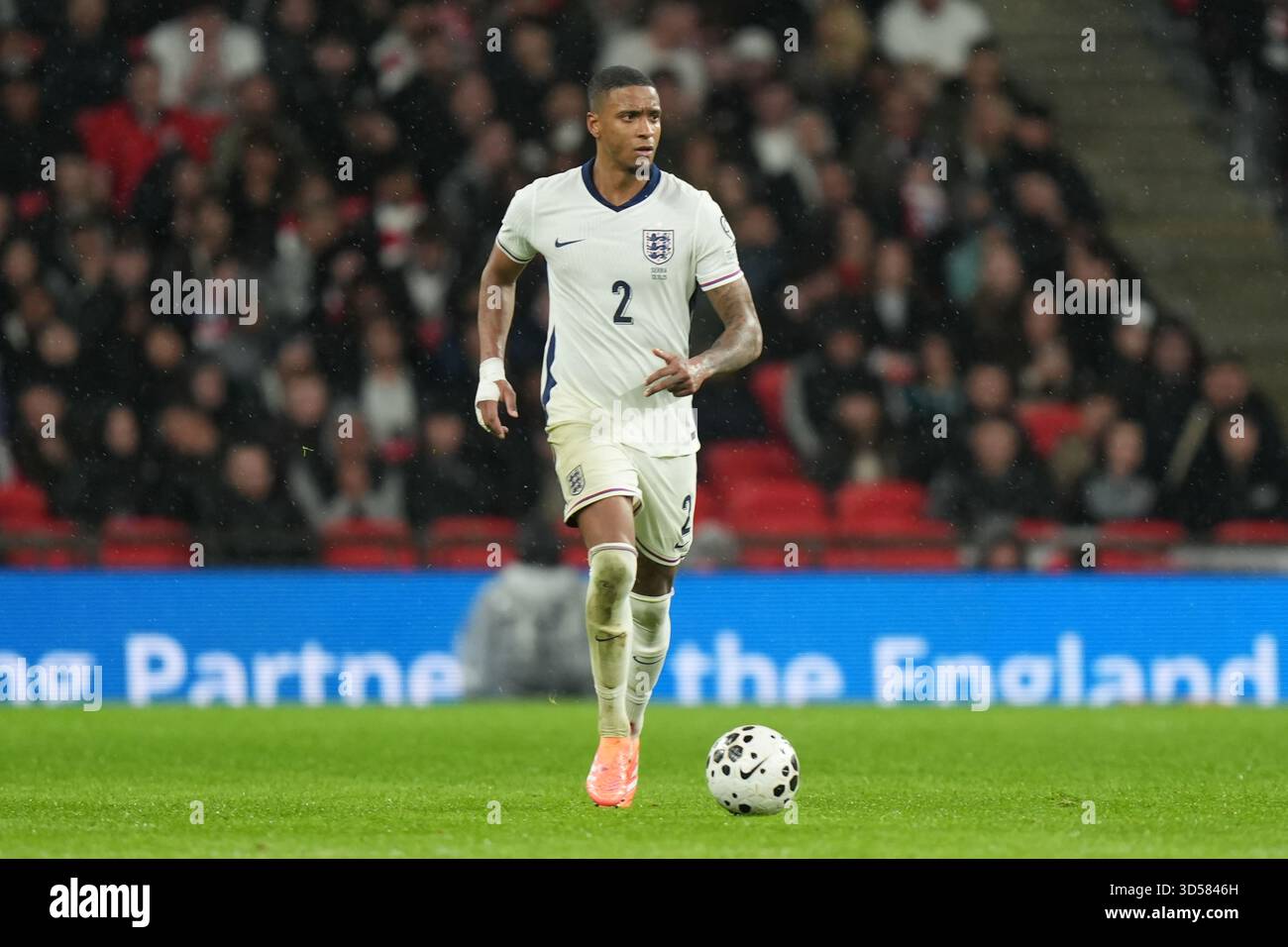Ezri Konsa of England during the England v Serbia UEFA World Cup ...