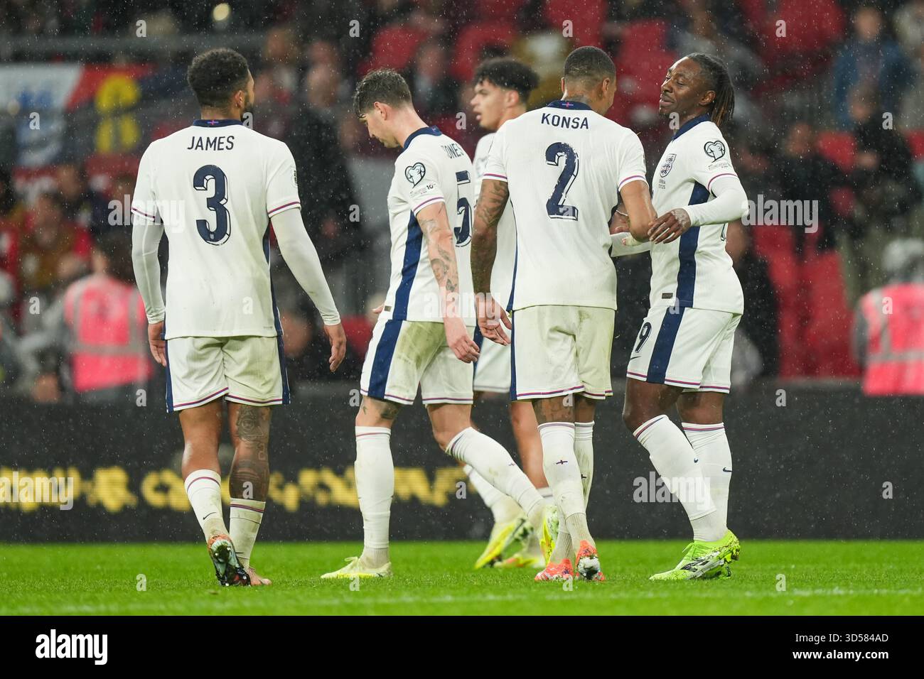 Eberechi Eze of England celebrating his goal to make it 2-0 during the ...