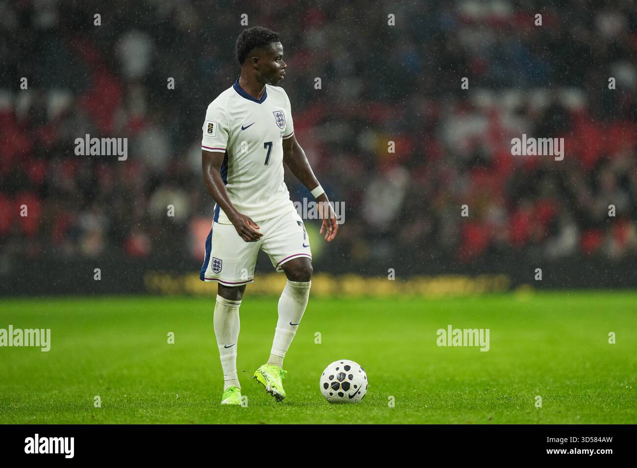 Bukayo Saka of England during the England v Serbia UEFA World Cup ...