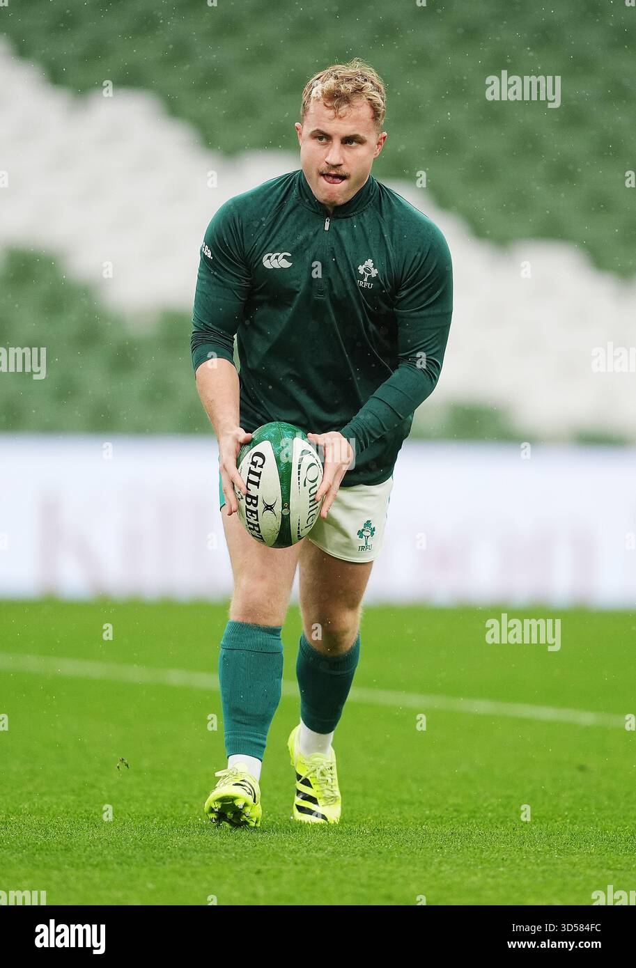 Ireland's Craig Casey during the captain's run at the Aviva Stadium in ...