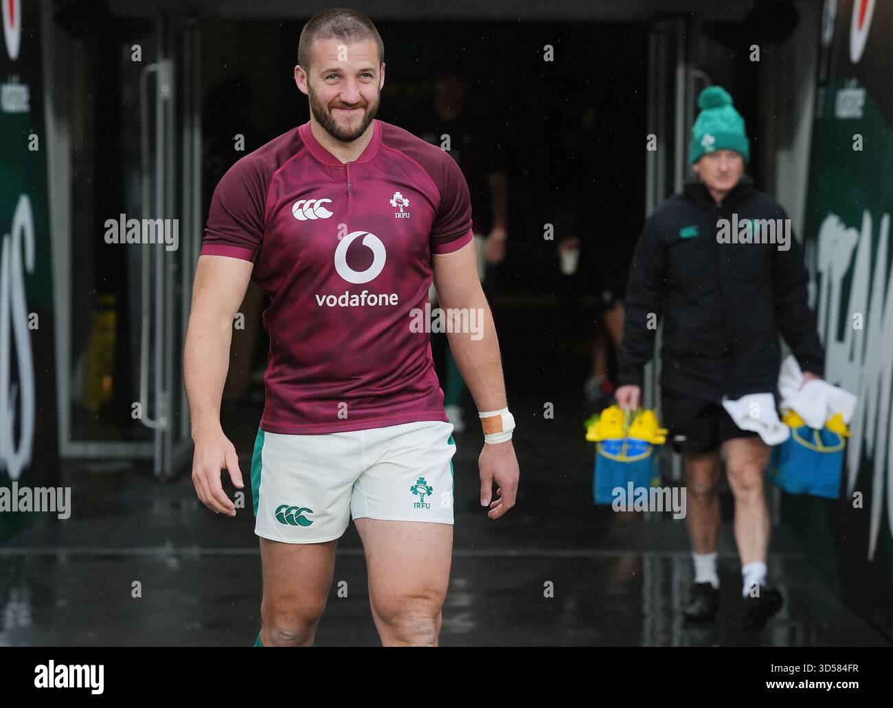 Ireland's Stuart McCloskey during the captain's run at the Aviva ...