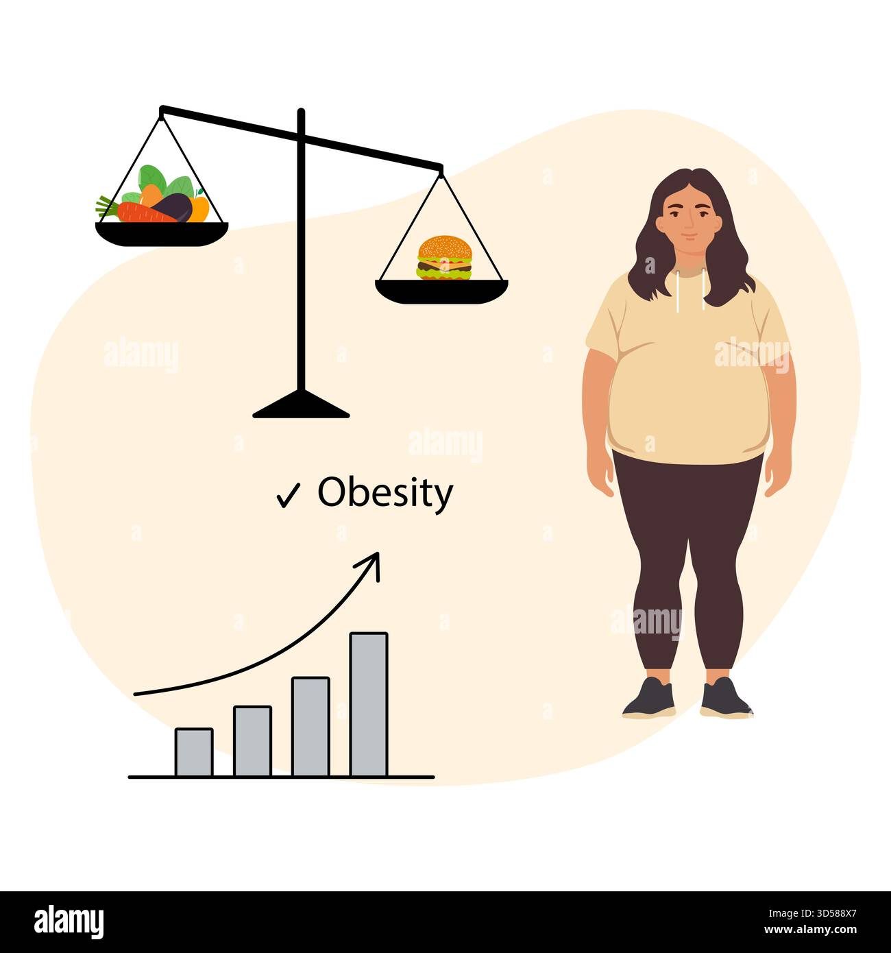 Rising obesity Stock Vector Images - Alamy