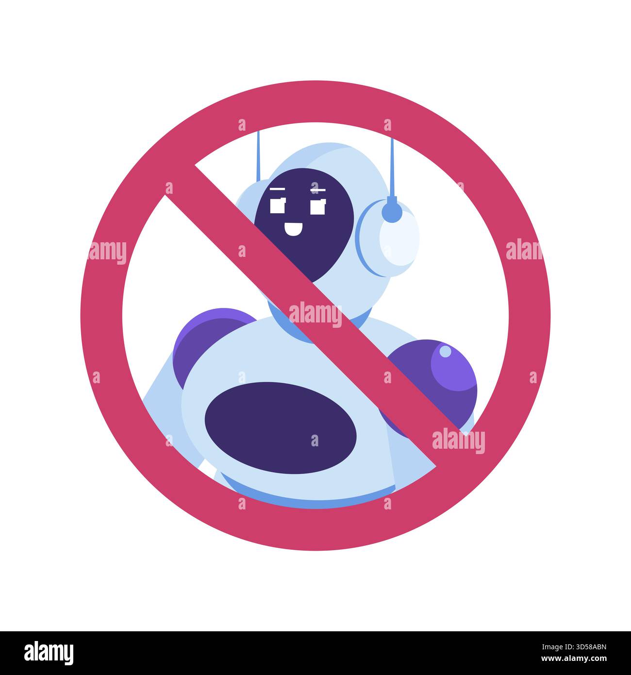 Ai robots vector vectors Stock Vector Images - Alamy