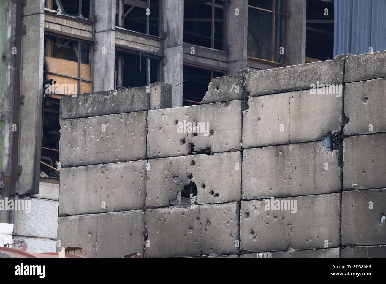 A damaged power plant is seen after Russia's recent missile and drone ...