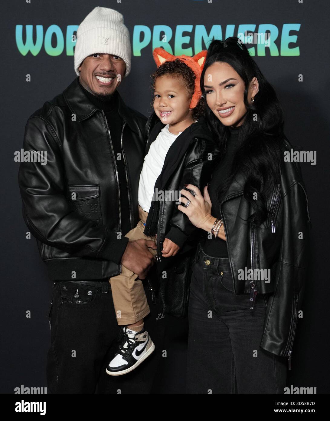 (L-R) Nick Cannon, Legendary Love Cannon, and Breana Tiesi arrives at ...