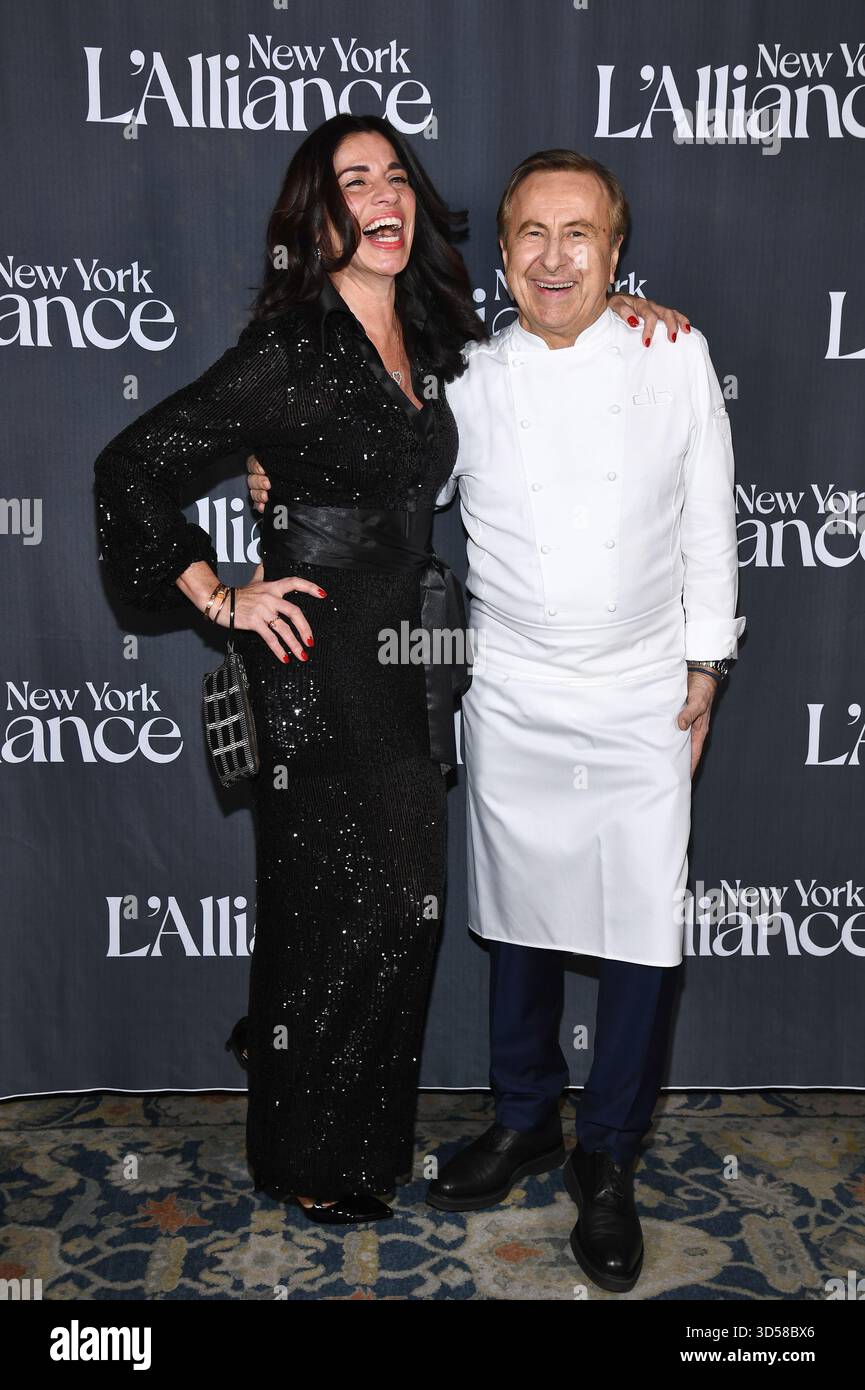 (L-R) Sandra Ripert and Chef Daniel Boulud attend the 2025 L'Alliance ...
