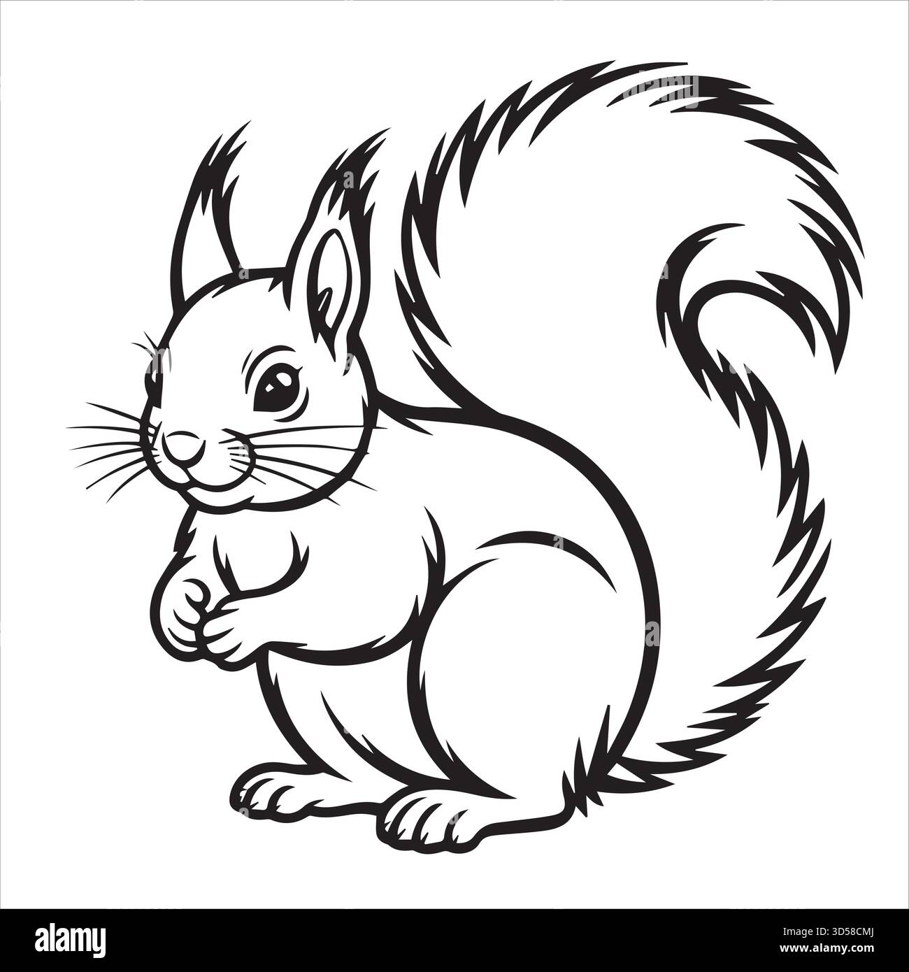 Vintage rodent drawing Stock Vector Images - Alamy