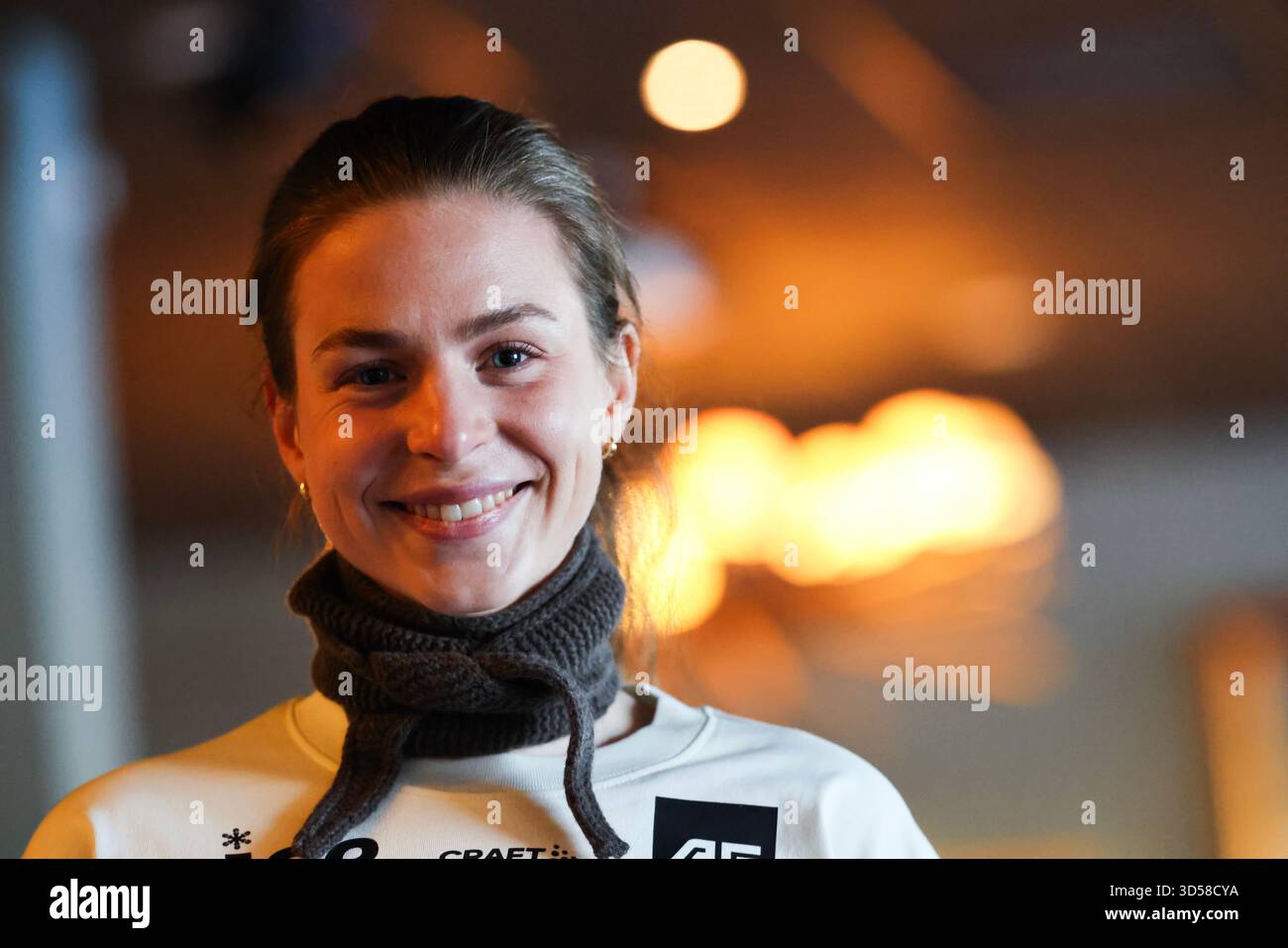 Geilo 20251114. Ida Lien. Media meeting with national team athletes and ...