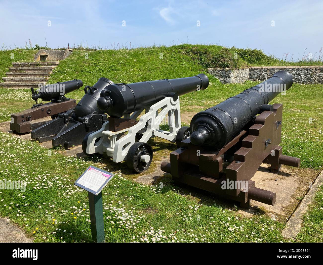 Channel Isles. Guernsey. St. Peter Port. Fort George. Clarence Battery ...