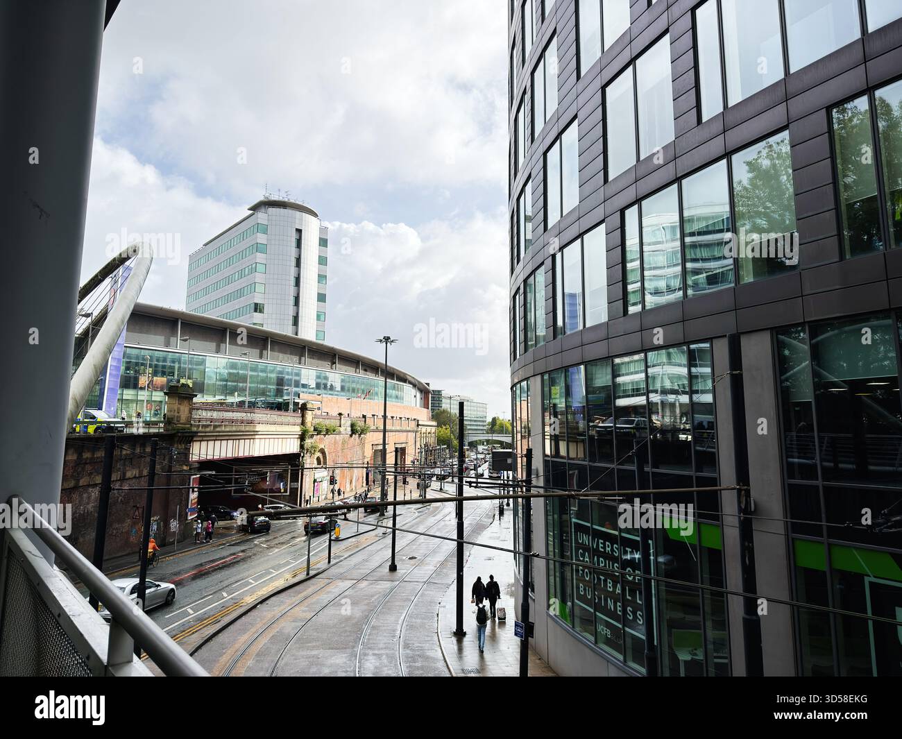 Manchester, UK - October 04, 2025: A contemporary Manchester scene ...
