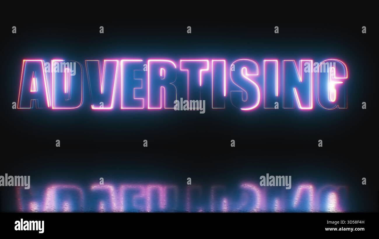 Animation neon sale text banner hi-res stock photography and images - Alamy