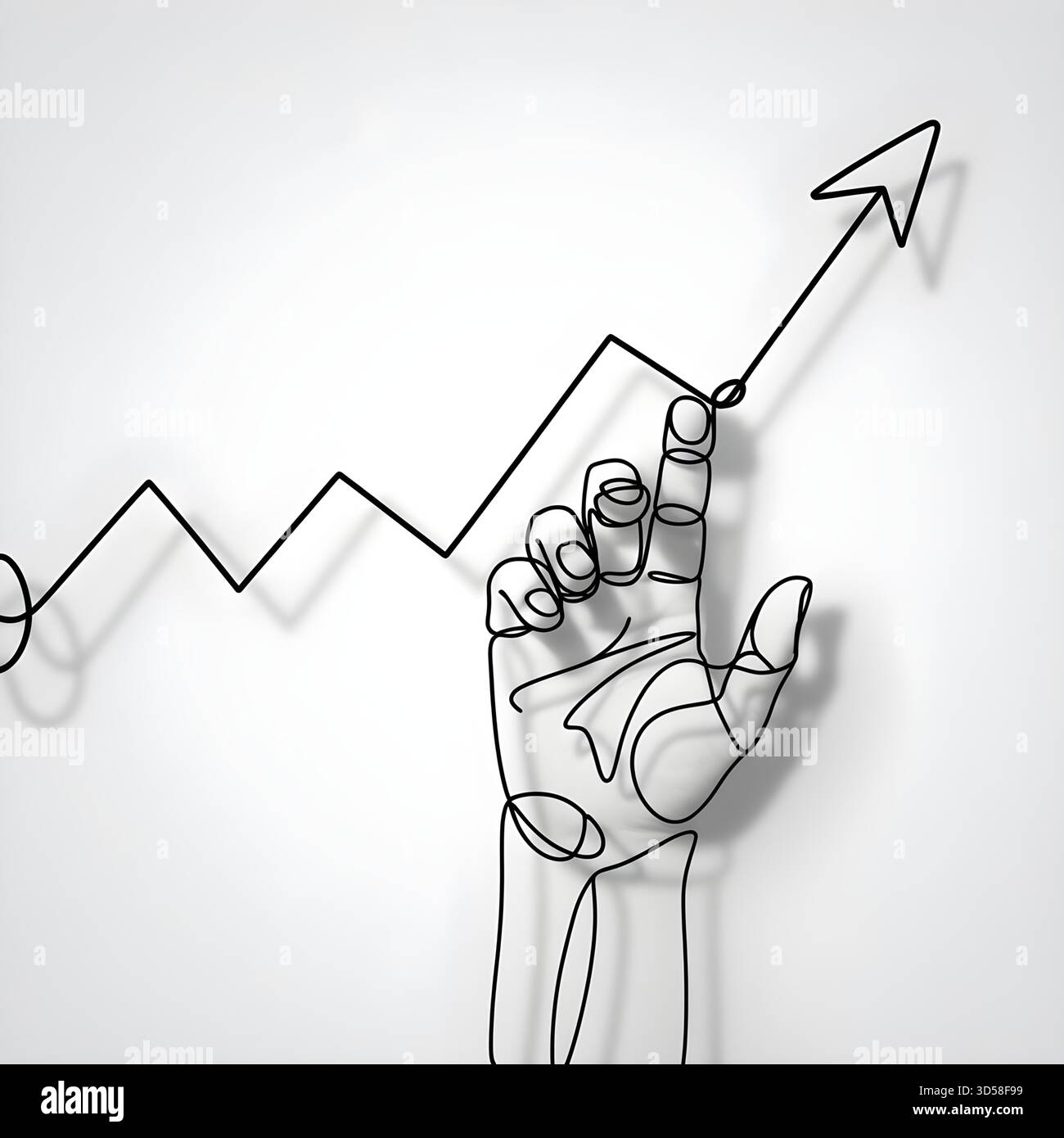 Laptop graph chart Black and White Stock Photos & Images - Alamy