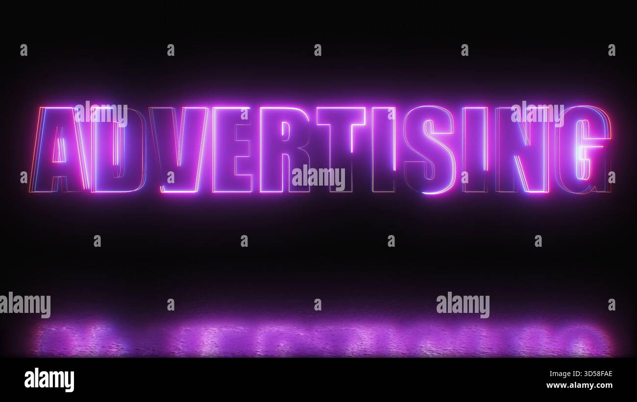 Animation neon sale text banner hi-res stock photography and images - Alamy