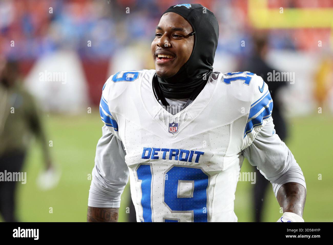 Detroit Lions wide receiver Dominic Lovett (19) looks on after an NFL ...