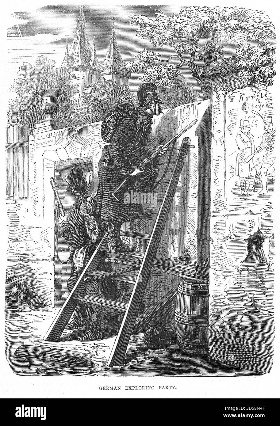 Ladder war Black and White Stock Photos & Images - Alamy