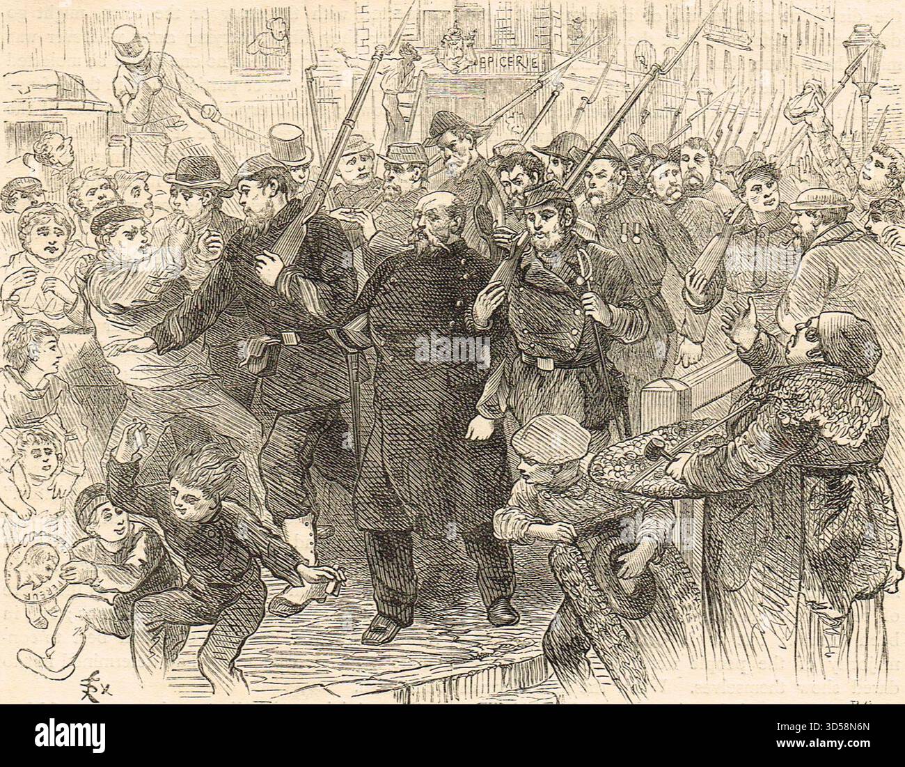 Arrest of napoleonist spies in paris hi-res stock photography and ...