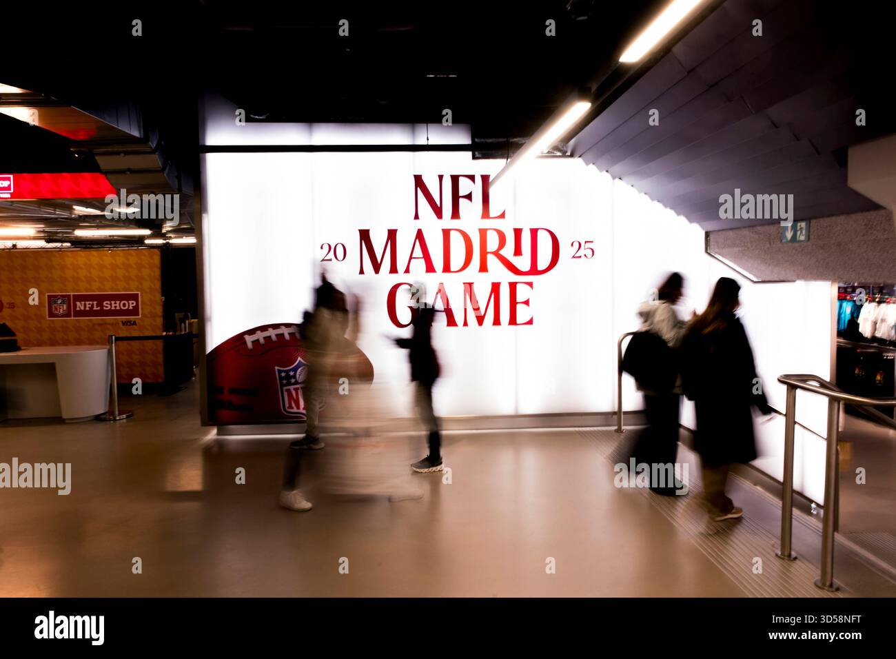 Santiago Bernabeu NFL Store in Madrid on Friday, 14 November 2025 ...