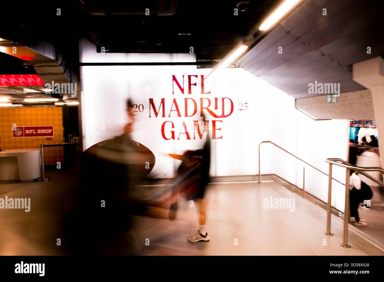Santiago Bernabeu NFL Store in Madrid on Friday, 14 November 2025 ...
