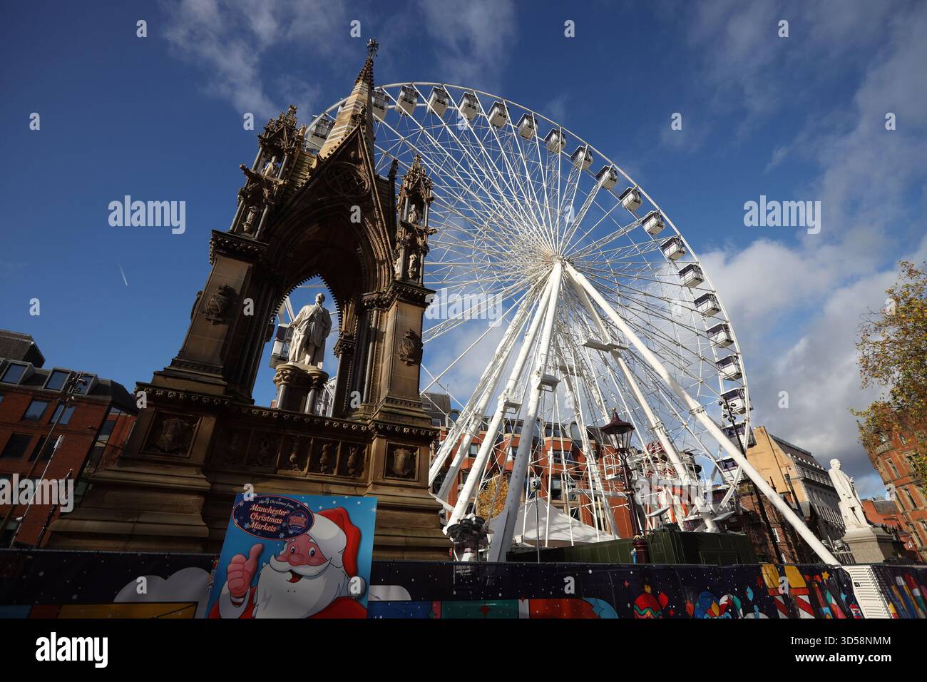 Visitors explore the 2025 Christmas market in Manchester city center on ...
