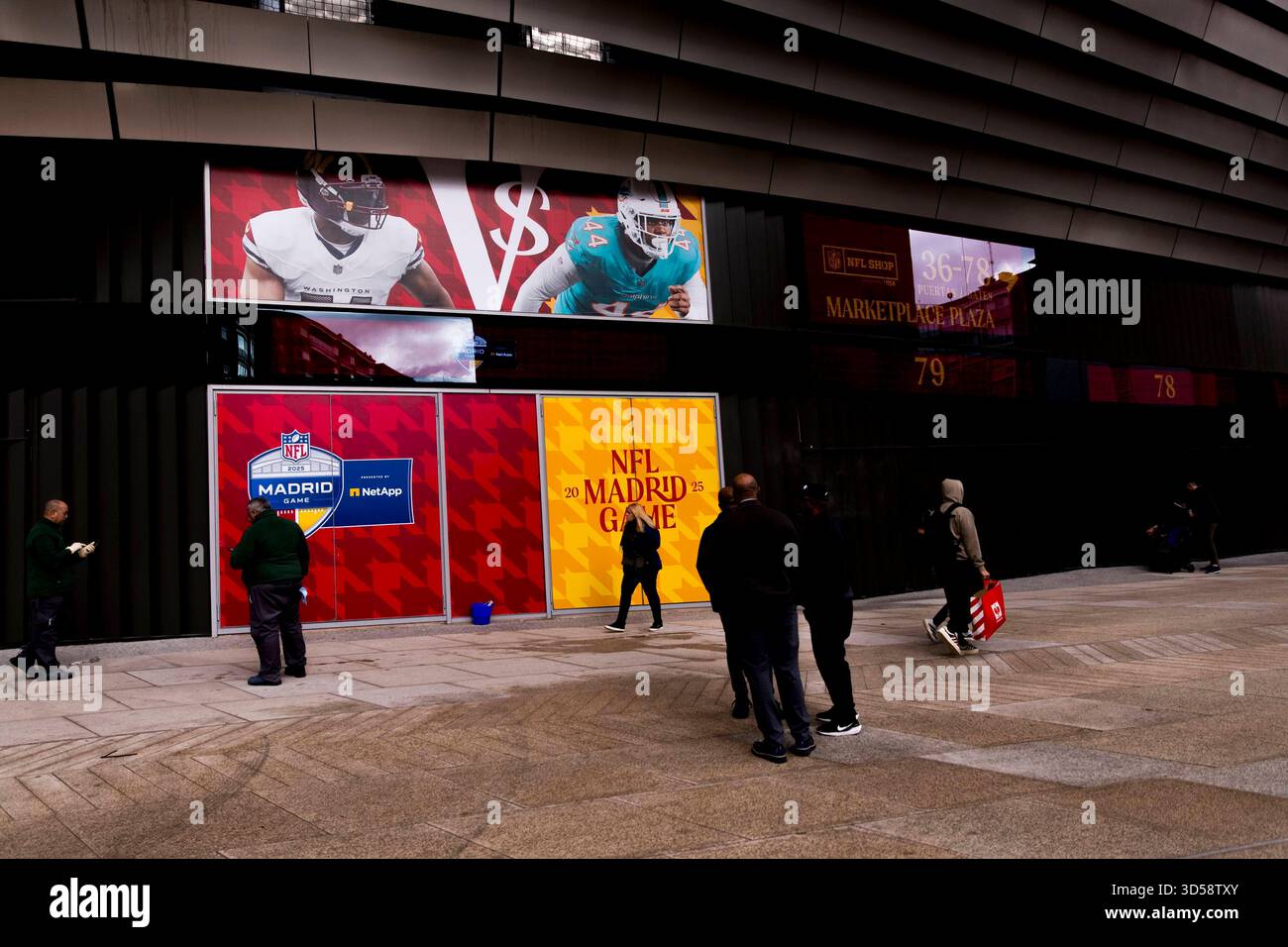 Santiago Bernabeu NFL Store in Madrid on Friday, 14 November 2025 ...