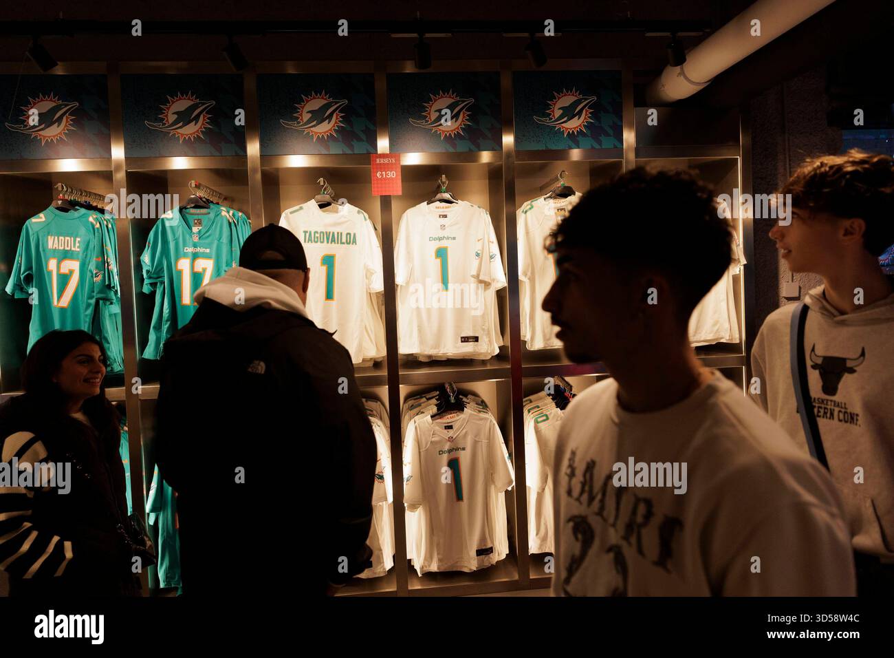 Santiago Bernabeu NFL Store in Madrid on Friday, 14 November 2025 ...
