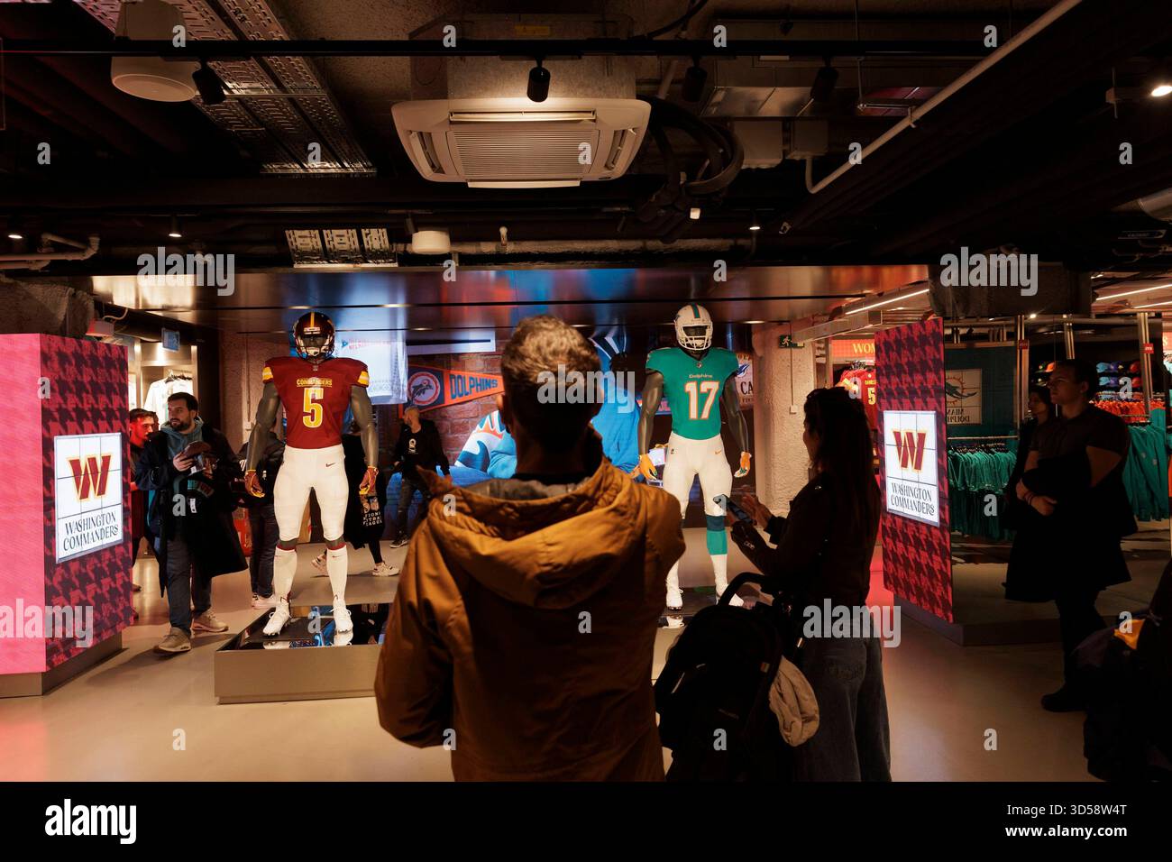 Santiago Bernabeu NFL Store in Madrid on Friday, 14 November 2025 ...