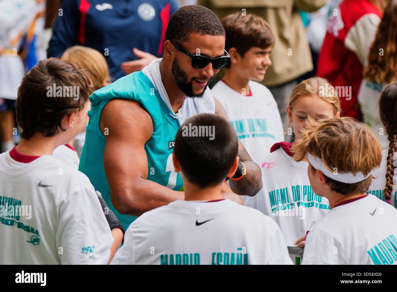 Miami Dolphins Dante Trader Jr (11) attends a Miami Dolphins Community ...