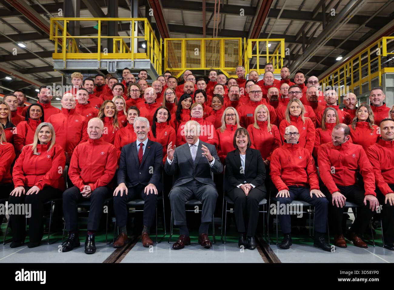 King Charles III at the official opening of the South Wales Metro Depot ...
