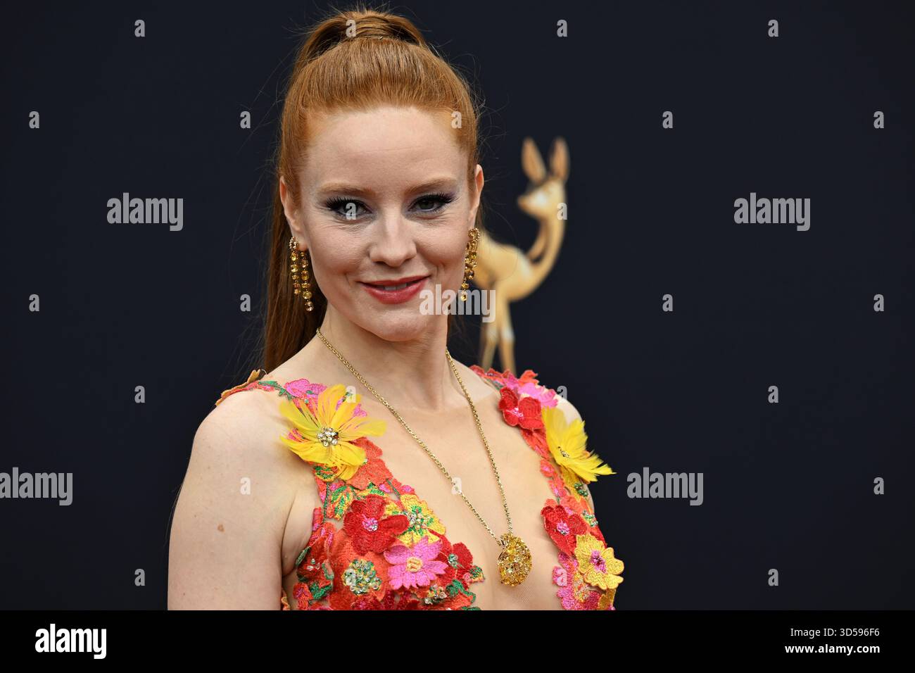 13 November 2025, Bavaria, Grünwald: Barbara Meier walks the red carpet ...