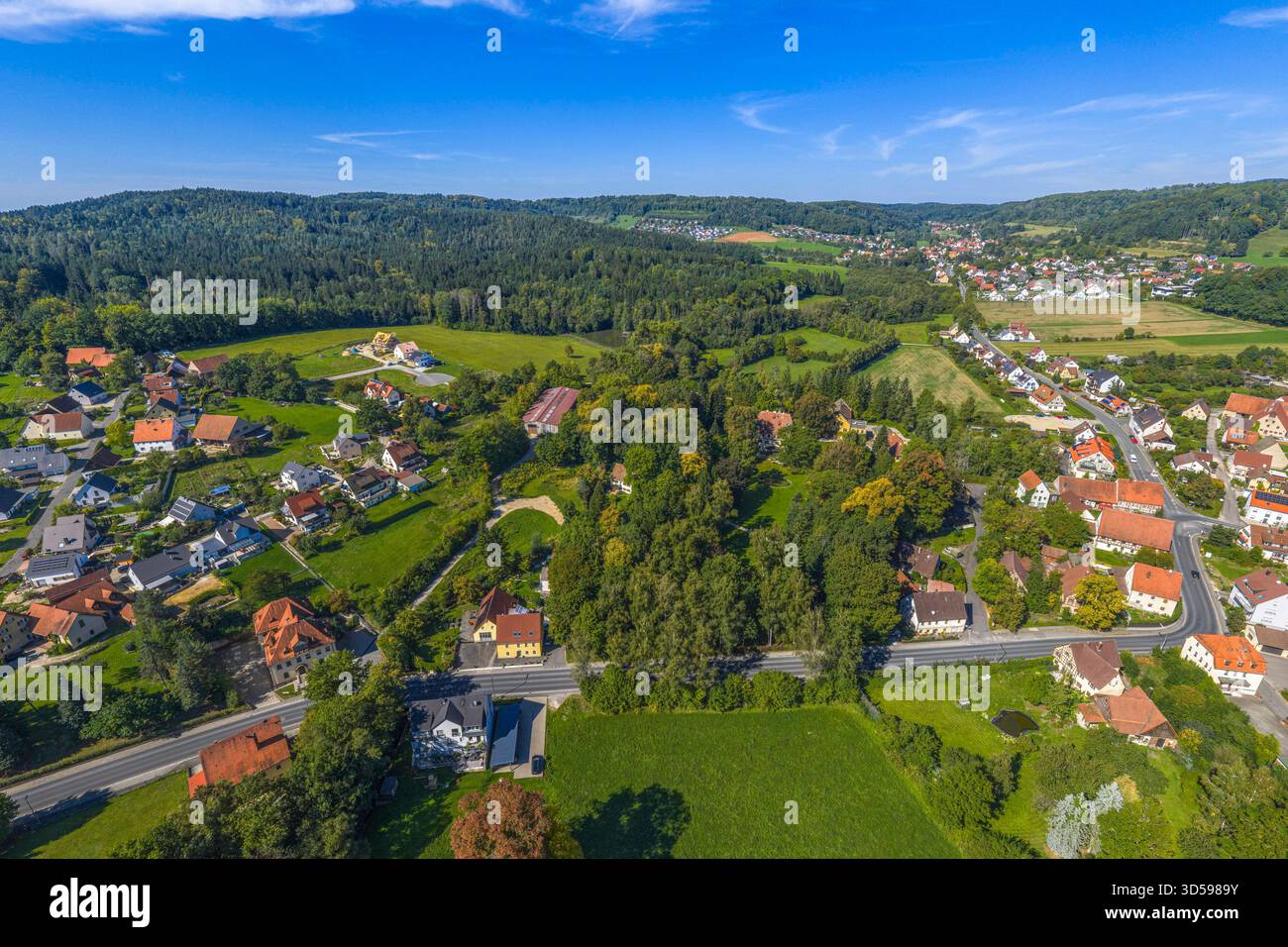 Die Gemeinde Simmelsdorf in der Fränkischen Schweiz aus der ...