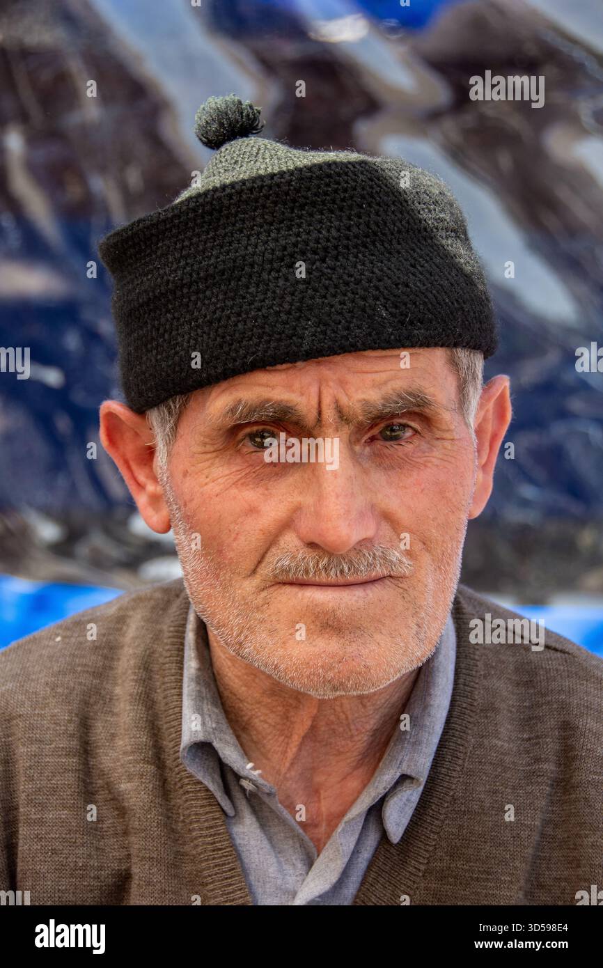 Man grey hair mustache hi-res stock photography and images - Alamy