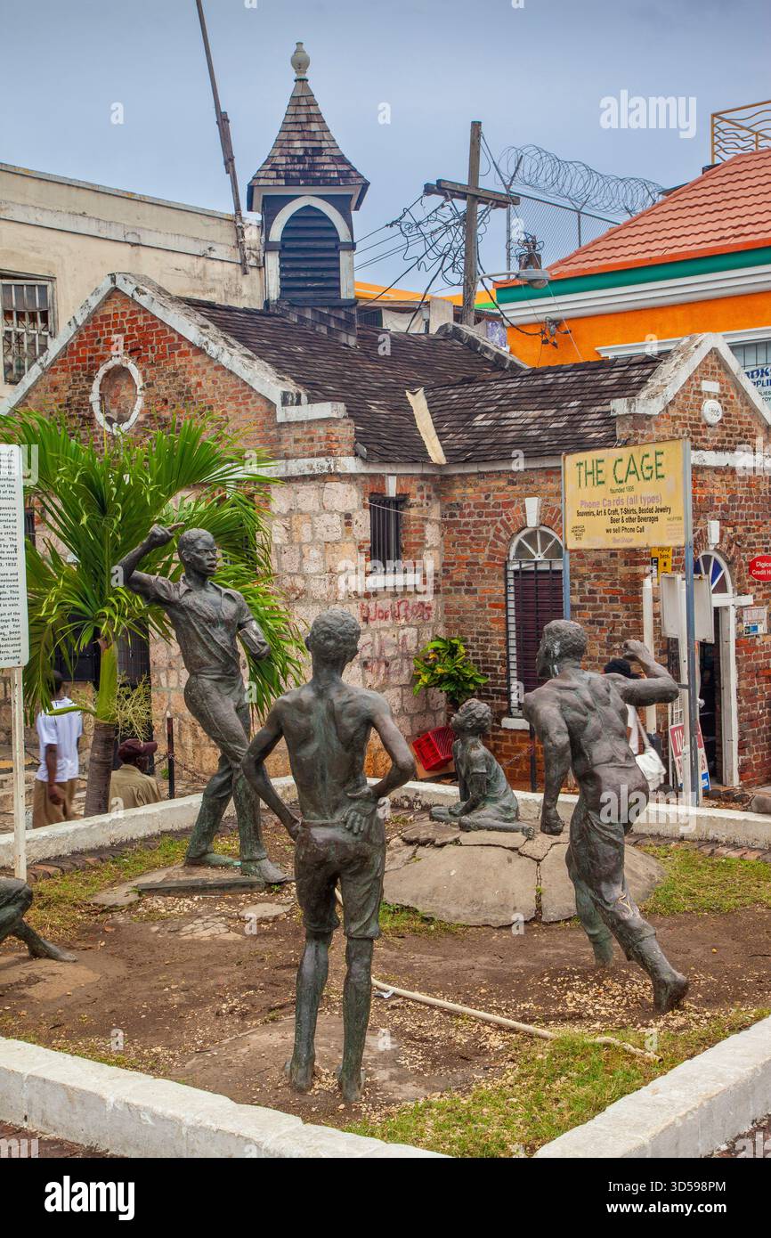 Jamaica, statue of Sam Sharpe, the slave who fought for freedom in the ...