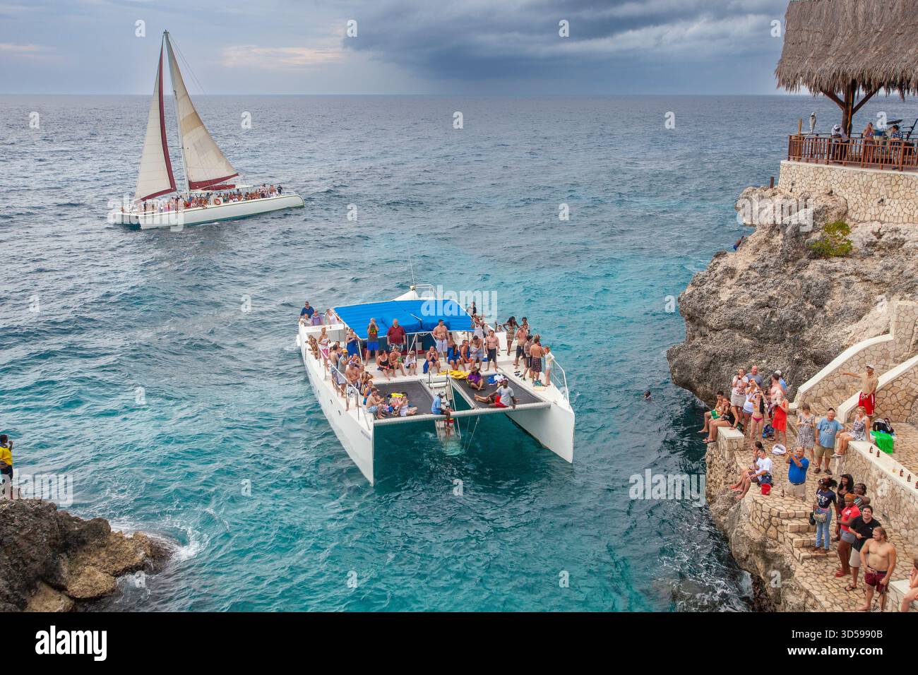 Jamaica, Rick's Cafe at Negril is choosen as one of the 10 best cafe's ...