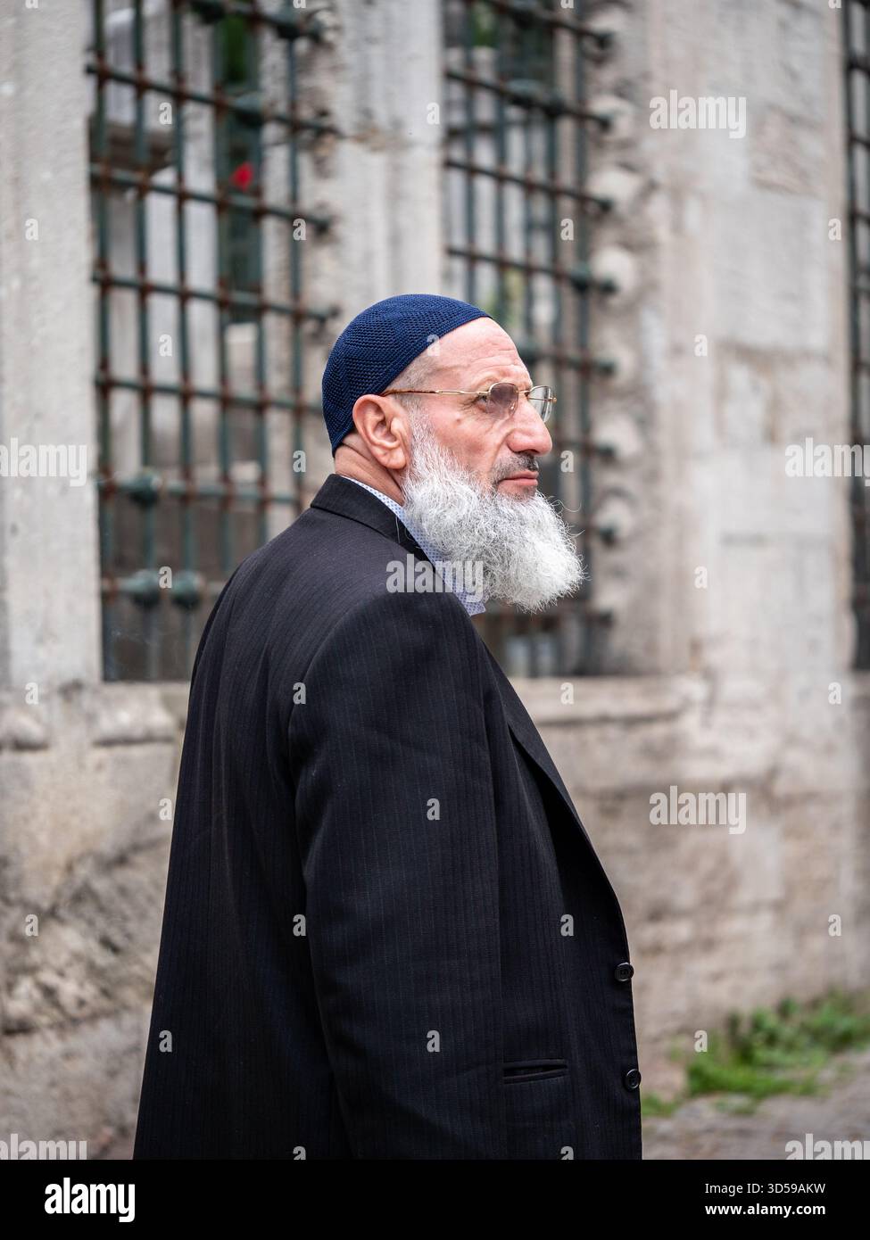 Faces of Turkiye (Turkey): Mature Jewish Man in Istanbul Stock Photo ...