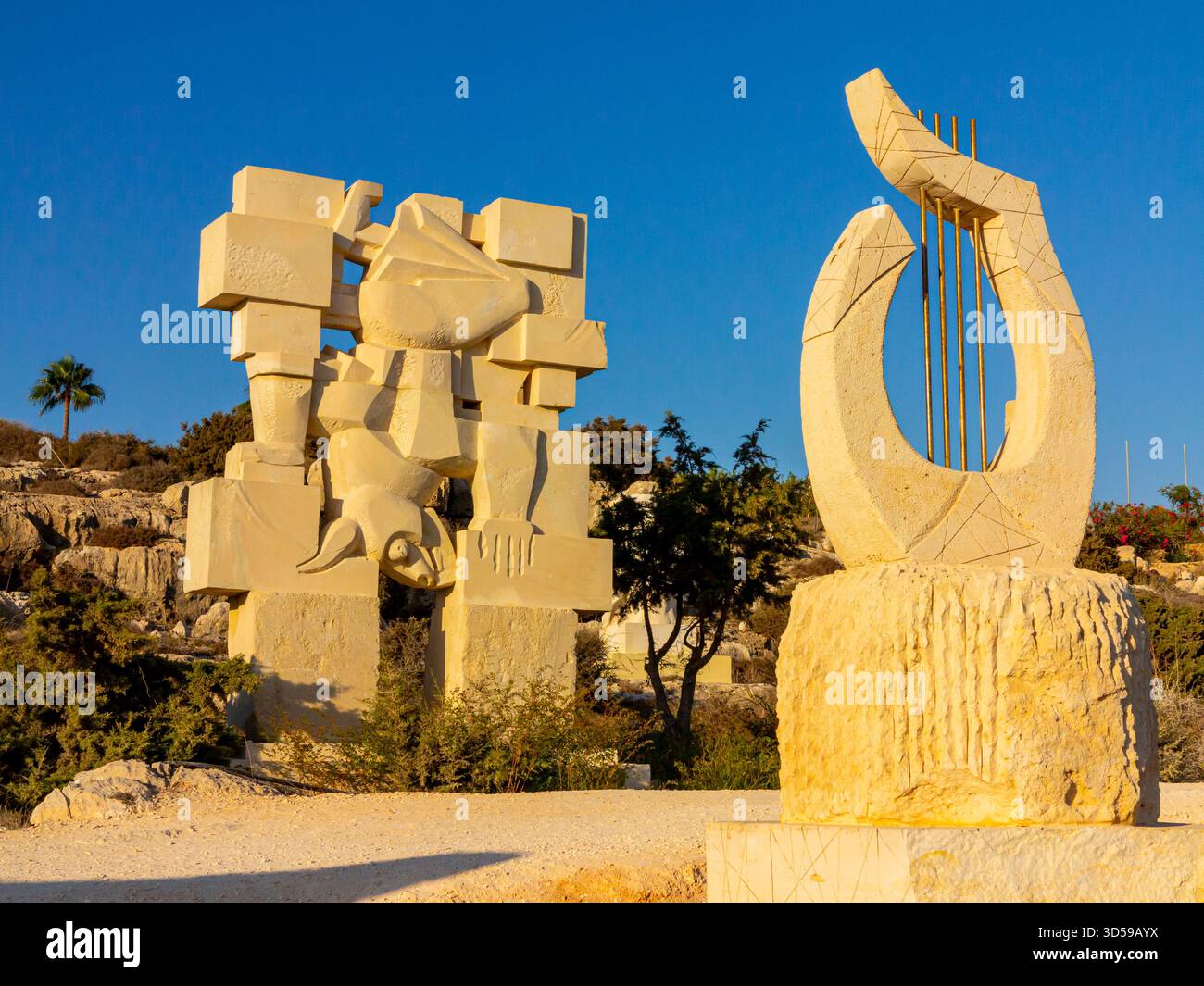Contemporary sculptures on display at Ayia Napa International Sculpture ...