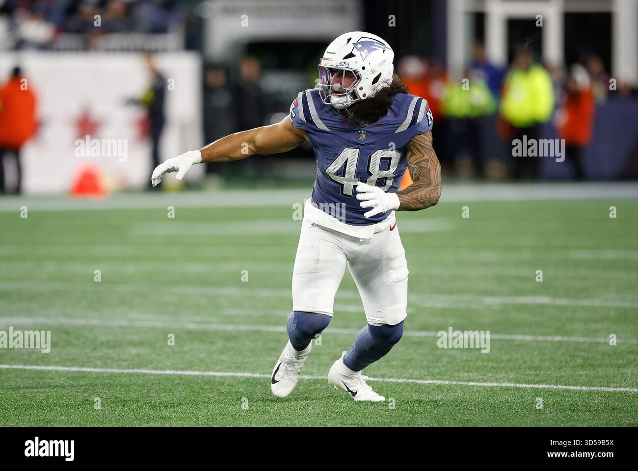 November 13, 2025; Foxborough, MA, USA; New England Patriots linebacker ...