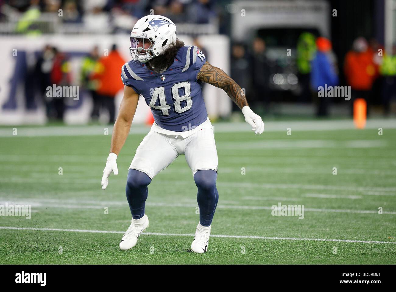 November 13, 2025; Foxborough, MA, USA; New England Patriots linebacker ...