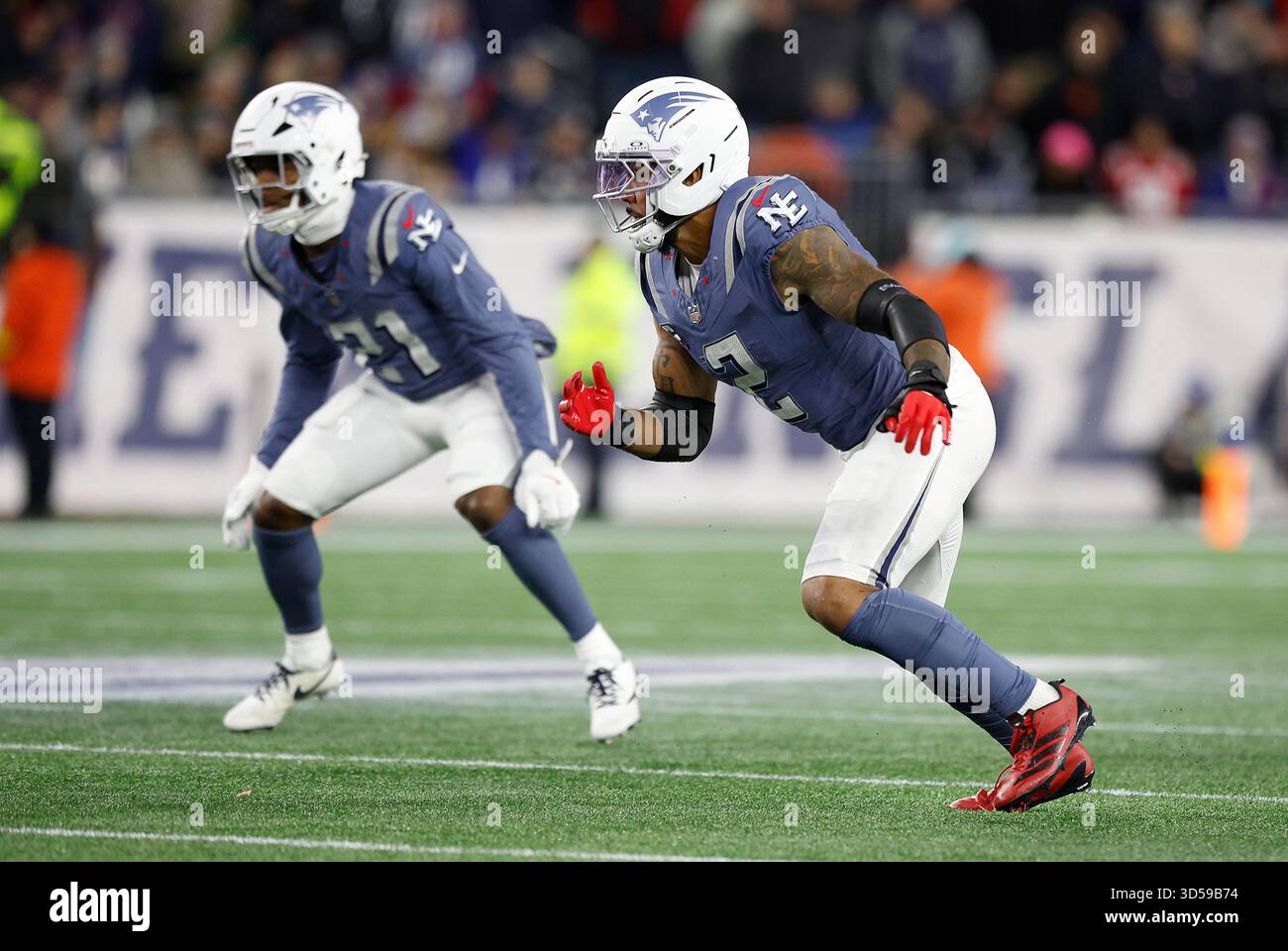 November 13, 2025; Foxborough, MA, USA; New England Patriots linebacker ...