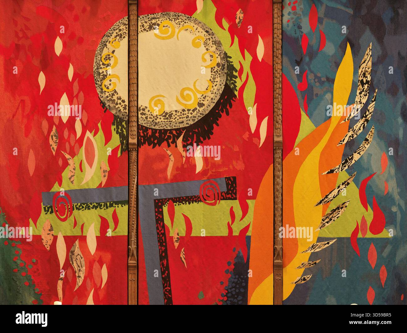 Tapestry, of God as Trinity - Father, Son and Holy Spirit - behind the ...